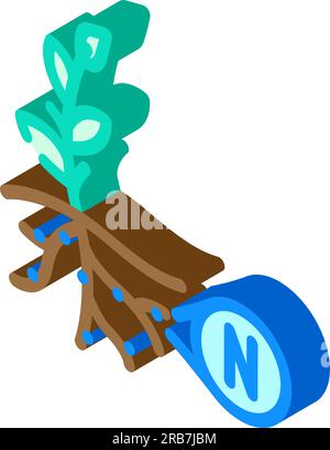 nitrogen fixation environmental isometric icon vector illustration ...