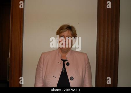 Passport portrait photo of Patricia Kempthorne, wife of Secretary Dirk ...
