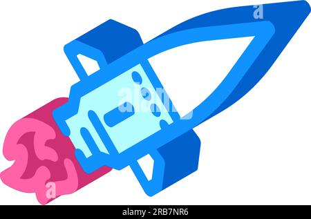hypersonic missiles future technology isometric icon vector. hypersonic ...