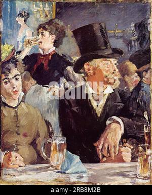 Edouard Manet, At the Café 1879 Oil on canvas. Walters Art Museum ...