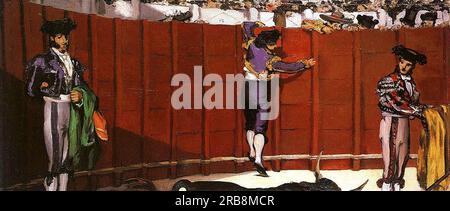 *The Bullfight* by Edouard Manet is an oil painting that captures the ...