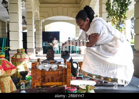 (230708) -- ADDIS ABABA, July 8, 2023 (Xinhua) -- This photo taken on ...