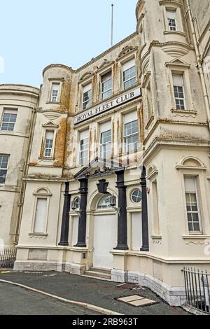 Looking sad and dejected the former Royal Fleet Club in Devonport ...