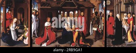 'The Adoration of the Magi', triptych by Hans Memling, preserved in the Prado Museum Stock Photo ...