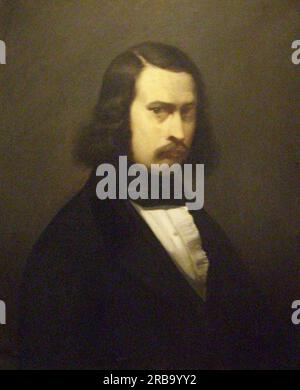 Self-portrait of Jean Francois Millet (1814-1875), French artist Stock ...