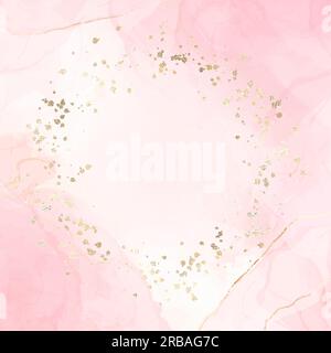 Dusty pink circle frame vector Stock Vector Image & Art - Alamy