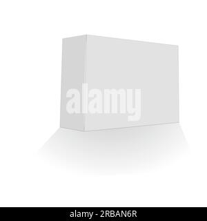 White and blue colour Straight Tuck End box product box, resizeable box ...