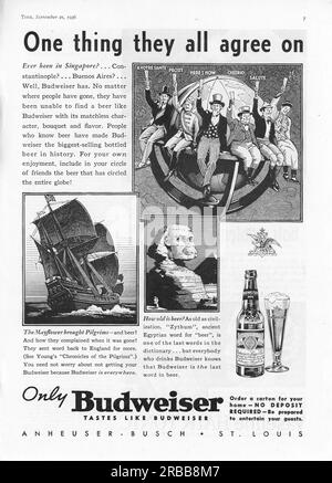 Vintage Time Magazine 21 September 1936 issue advert, USA Stock Photo ...