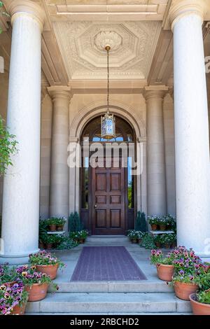 Woodside, CA, USA - June 21, 20223 - Elegant dining room in the ...