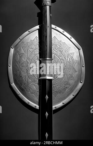 Photo shields and swords, edged weapons, medieval edged weapons Stock ...