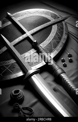 Photo shields and swords, edged weapons, medieval edged weapons Stock ...