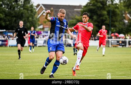 Cleethorpes UK, 8th July, 2023. Abo Eisa during the Pre-Season friendly ...