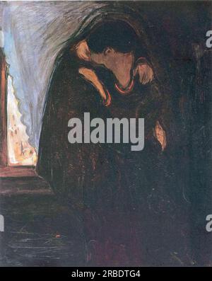 Kiss - by Edvard Munch, 1897 Stock Photo - Alamy