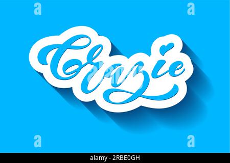 Grazie - thank you in Italian. Modern brush calligraphy. Hand drawn ...
