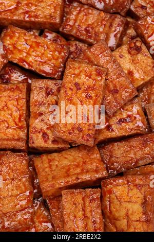 spicy Dougan, dried tofu, Isolated on White Background Stock Photo - Alamy