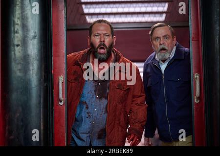 MARK HAMILL and BERT ANDERSON in THE MACHINE (2023), directed by PETER ...