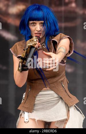 Ashnikko performing at TRNSMT at the Glasgow Green Glasgow Stock Photo ...