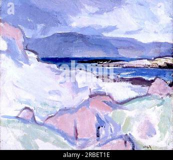 Iona Landscape. Rocks 1927 by Samuel Peploe Stock Photo - Alamy