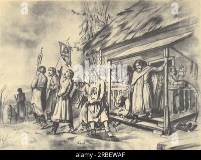 Vasily Perov - Procession Easter Sketch Painting 1860 Stock Photo - Alamy
