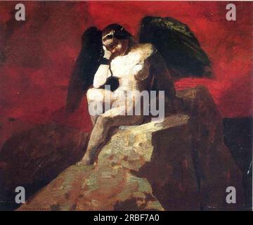 Odilon Redon - Angel in Chains Stock Photo - Alamy
