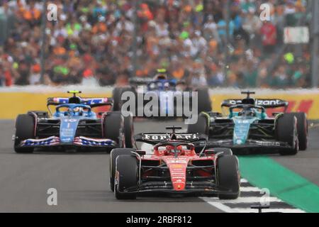 Aston Martin's Lance Stroll and Ferrari's Charles Leclerc in the ...