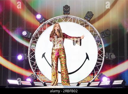 Becky Hill performing at TRNSMT Glasgow Scotland, 19th June 2026 Stock ...