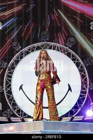 Becky Hill performing at TRNSMT Glasgow Scotland, 19th June 2026 Stock ...