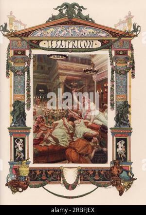 Illustration Of The Petronius Satyricon by Georges Rochegrosse Stock ...