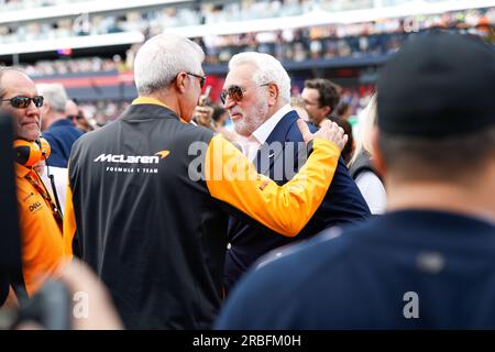 STROLL Lawrence (can), Aston Martin F1 Team owner, with his wife Raquel ...