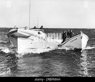 Self righting life boat on its carriage Stock Photo - Alamy