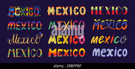 Mexican font, hispanic type, ethnic typeface, cartoon english alphabet ...