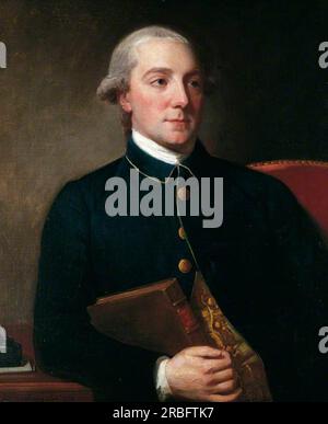 This 1785 portrait of Harry Peckham by George Romney depicts the ...