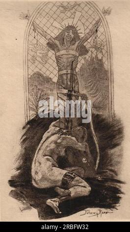 Félicien Rops - Lover Christ 1888 Stock Photo - Alamy