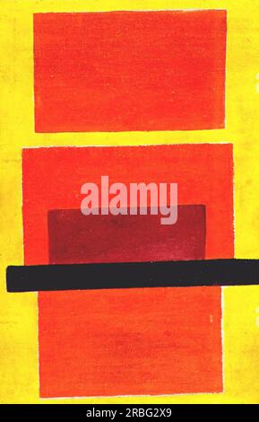 Olga Rozanova - Color Painting Non Objective Composition 1917 Stock ...