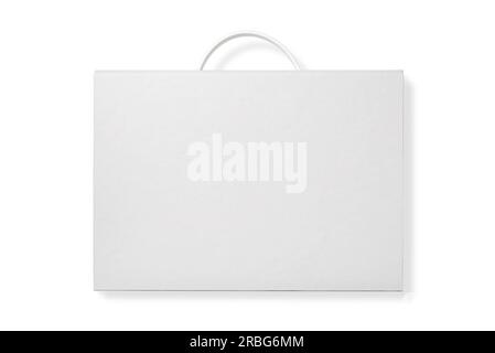 Cardboard document case with a plastic handle, or briefcase folder ...