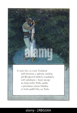 Illustration for Vyšehrad by Artuš Scheiner Stock Photo - Alamy