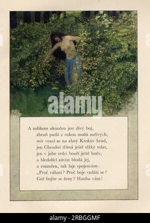 Illustration for Vyšehrad by Artuš Scheiner Stock Photo - Alamy