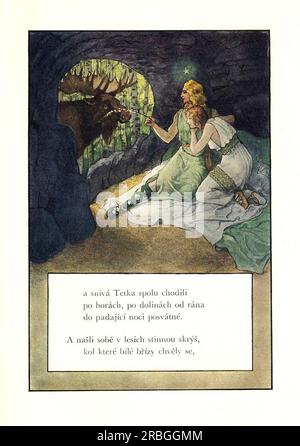 Illustration for Vyšehrad by Artuš Scheiner Stock Photo - Alamy