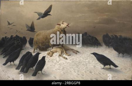 Schenck August Friedrich - Anguish Stock Photo - Alamy