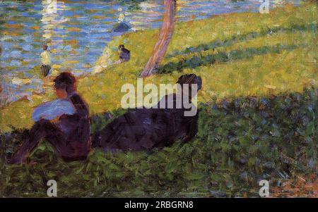 Georges Seurat - Study Un Dimanche Apr Es MIDI C3 a0 L Ile De L Grande ...