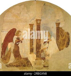Annunciation, Painting by Luca Signorelli Stock Photo - Alamy