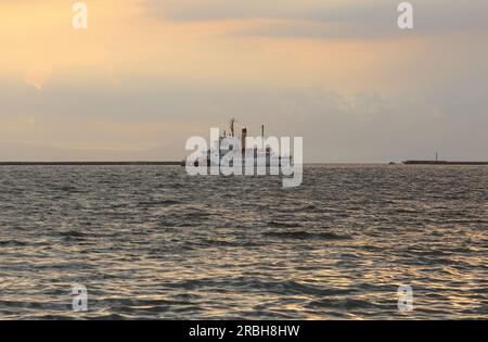 Training ship KAPITAN FELIX OCA anchored in Manila Bay, Philippines ...
