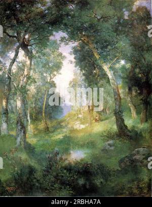 Julius Leblanc Stewart - Forest Glade Sant Barbar 1918 Stock Photo - Alamy