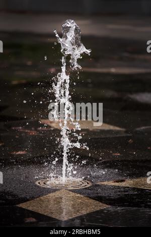 fountain droplets water spray light crystal clear Stock Photo - Alamy