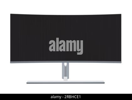 Polygonal of modern thin frame display computer monitor vector ...