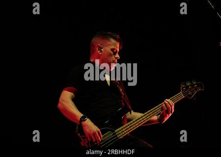 Bassist Johnathan Gallant of Canadian punk rock band Billy Talent ...