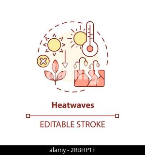 Customizable heatwave icon heatflation concept Stock Vector Image & Art ...