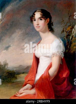 Portrait of Mary Sicard David. Thomas Sully. 1813 Stock Photo - Alamy