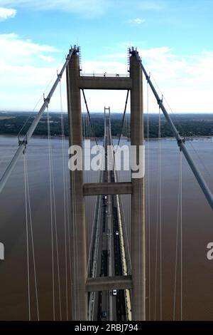aerial view of Humber Bridge Stock Photo - Alamy