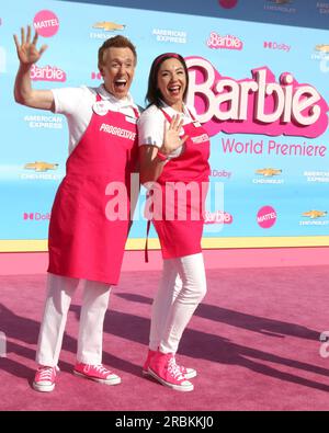 LOS ANGELES - JUL 9: Jim Cashman, Stephanie Courtney at the Barbie ...